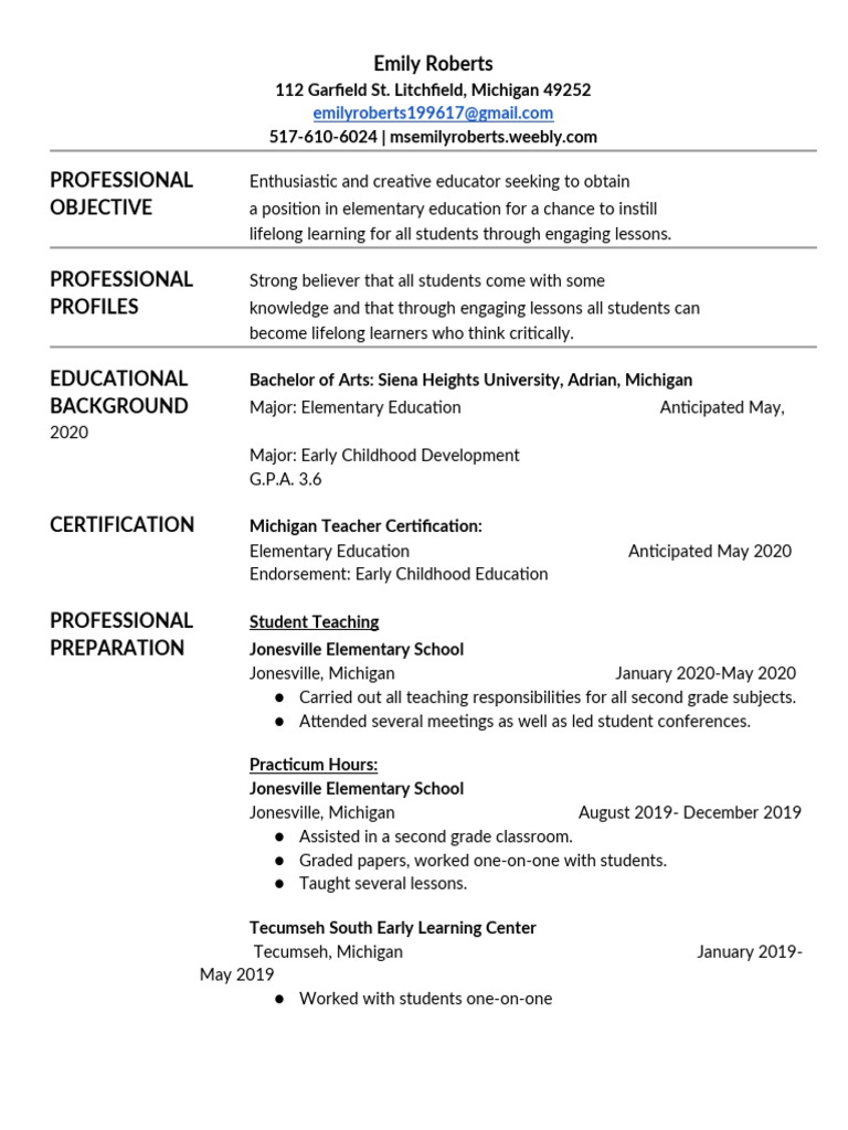 Resume 3 | PDF | Teachers | Behavior Modification
