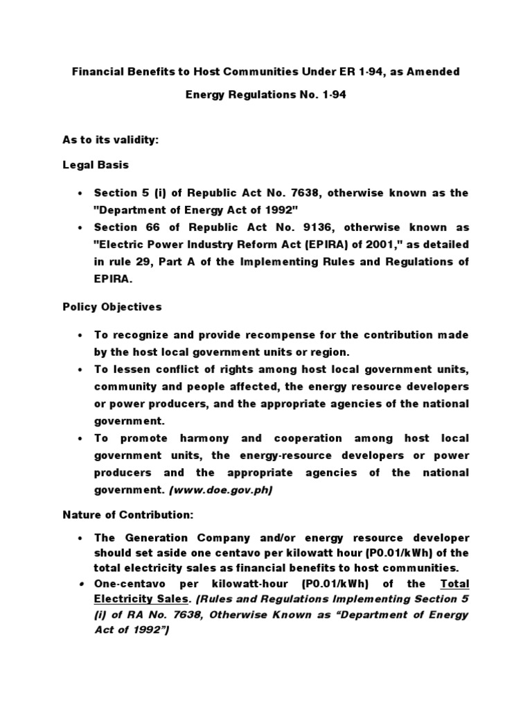 Er 1-94 | PDF | Kilowatt Hour | Taxes