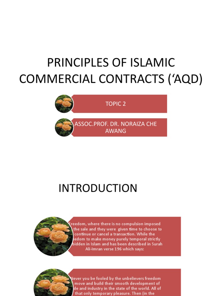 Understanding Islamic Contracts ('Aqd) | PDF | Guarantee | Partnership