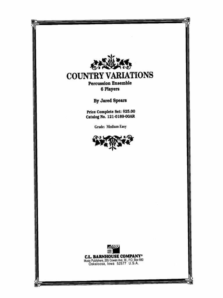 Percussion Ensemble 6 Players 3 | PDF