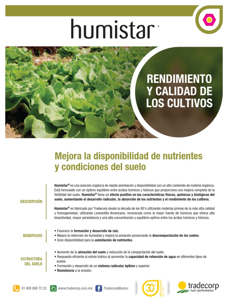 Folleto Humistar LQ PDF | PDF | Suelo | Química
