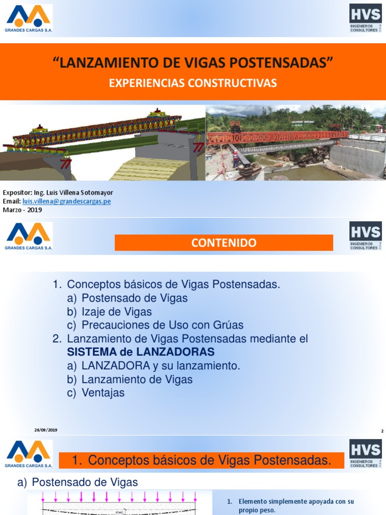 Lanzamientos - Vigas Postensadas GC-HVS - 2 | PDF