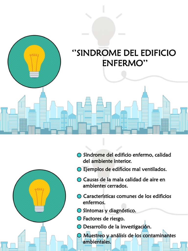 Síndrome Del Edificio Enfermo | Descargar gratis PDF | Contaminación | Humedad relativa