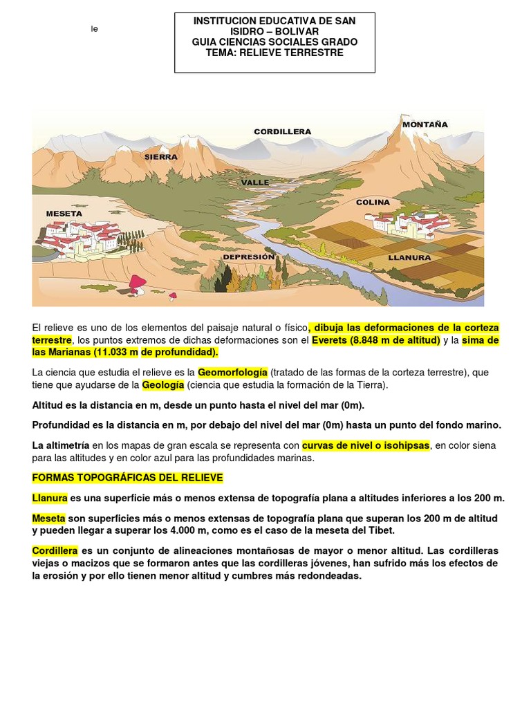 Guia Relieve 6 (Geografia) PDF | PDF | Placas tectónicas | Ambiente ...