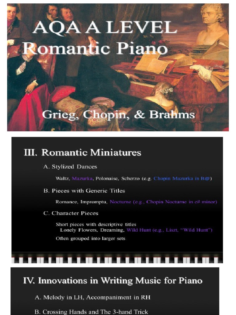 Romantic Piano Analysis | PDF | Harmony | Chord (Music)