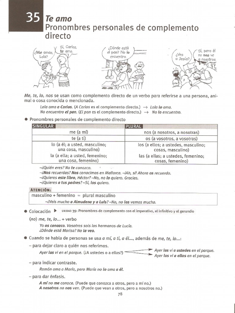 A2 Gramática Complemento Directo e Indirecto | PDF