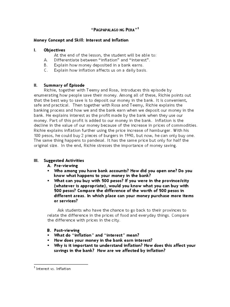 Understanding Interest and Inflation | PDF | Inflation | Money