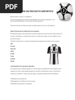 Modelo de Proyecto Deportivo | PDF | Presupuesto | Mente