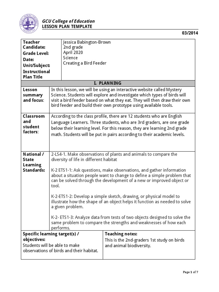 Science - Bird Feeder | PDF | Worksheet | Learning