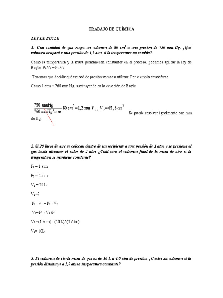 La aplicación de las leyes de los gases ideales en problemas de química ...