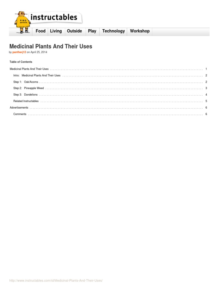 Medicinal Plants and Their Uses | PDF | Plants | Wellness