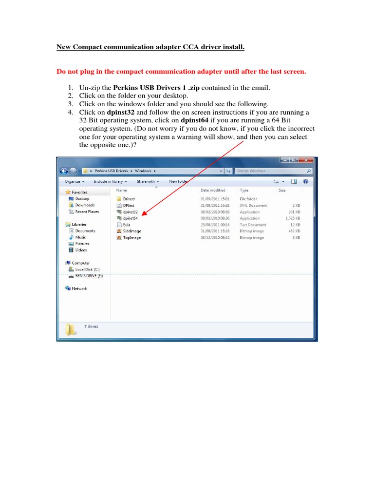 Compact Communication Adapter Driver Install | PDF