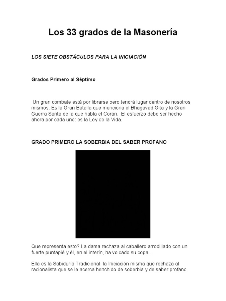 Los 33 Grados de La Masonería | PDF | Alma | Amor