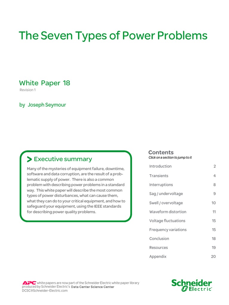 7 Types of Power Quality Issues PDF | PDF | Electromagnetic ...