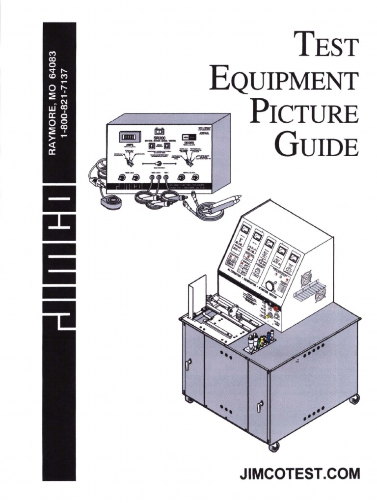 JIMCO Test Equipment Picture Guide - v2019 PDF | PDF | Electric Motor ...