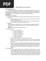 A Detailed Lesson Plan in Science 1pdf | PDF | Matter | Lesson Plan