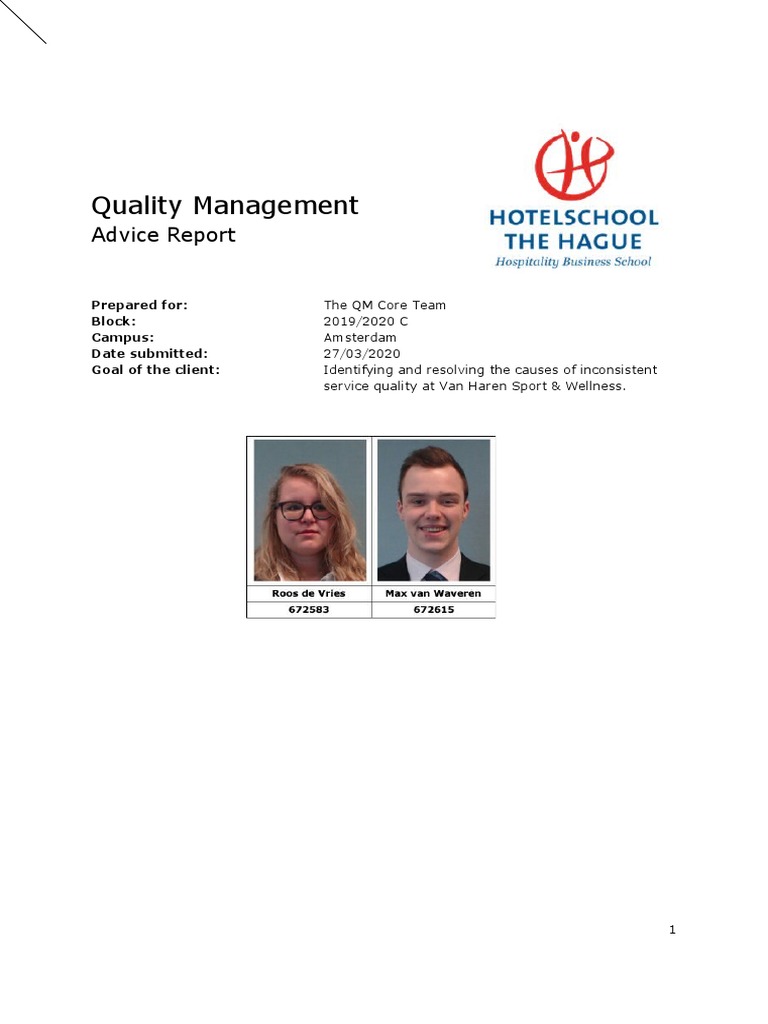 QM Report | PDF | Survey Methodology | Customer Satisfaction