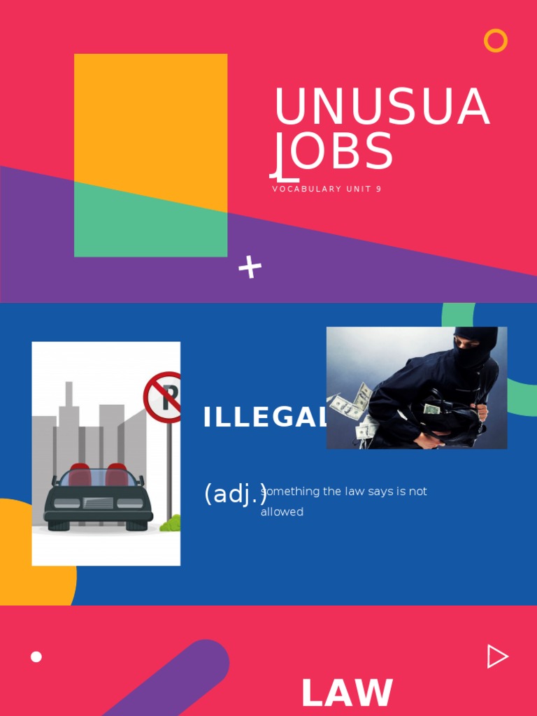 Vocabulary for Unusual Jobs | PDF | Social Science | Science & Mathematics