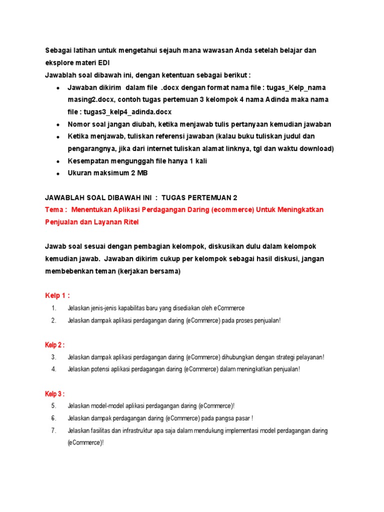 Tugas Pertemuan 3 | PDF