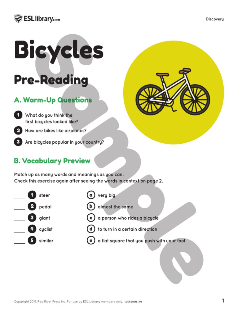 Discovery Sample ESLlibrary | PDF | Outdoor Recreation | Vehicles