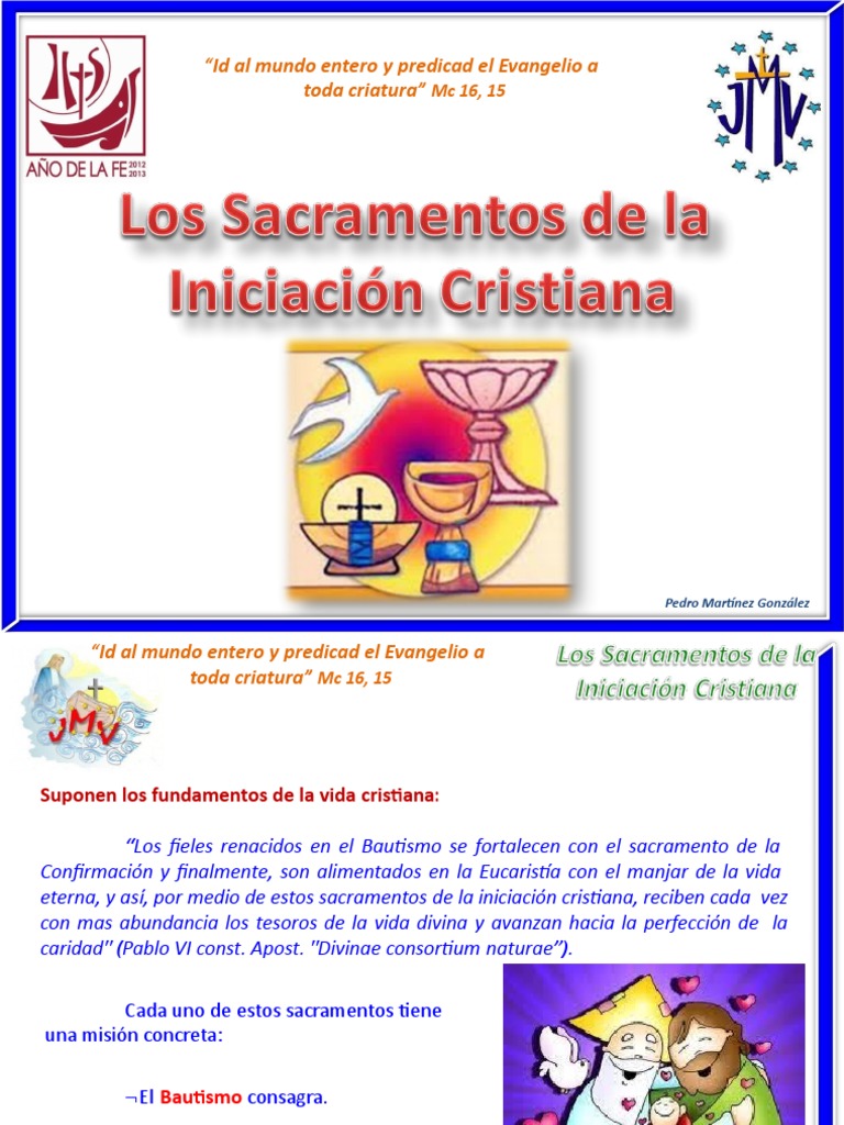 Sacramento de Iniciacion | PDF | Confirmación | Bautismo