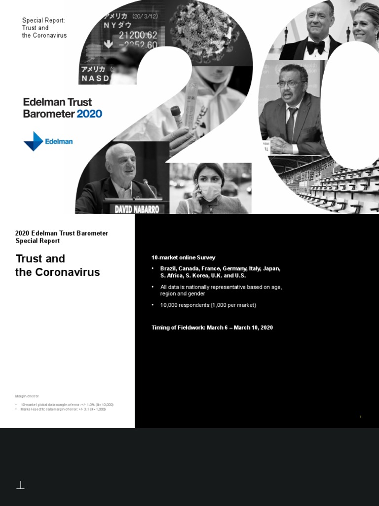2020 Edelman Trust Barometer Coronavirus Special Report | PDF | Sick ...