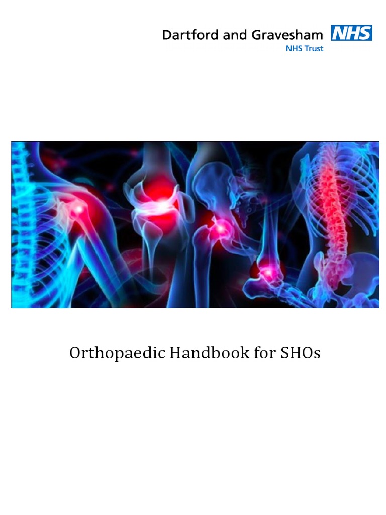 Orthopaedic Handbook for SHOs at DVH | PDF | Emergency Department ...