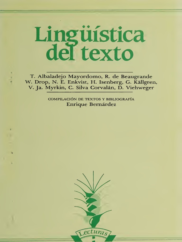 lingüística del texto | Lingüística | Teoría