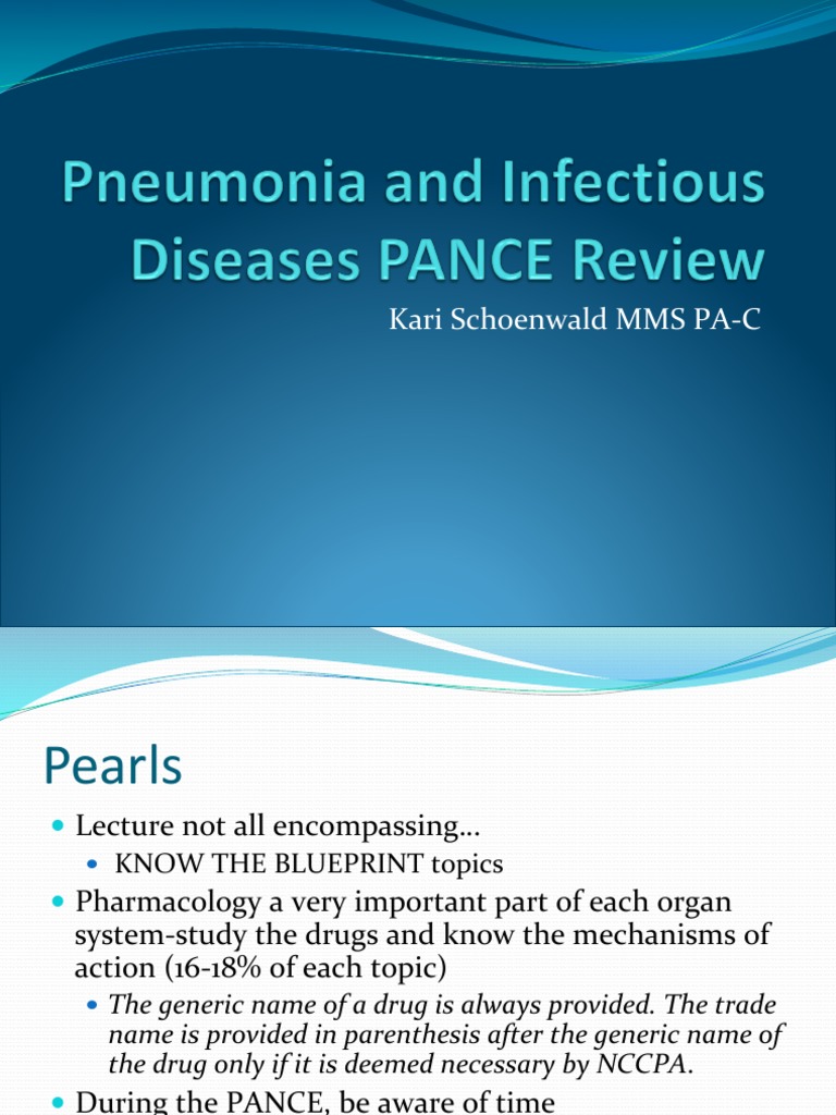 Pneumonia and ID PANCE Review | PDF | Pneumonia | Management Of Hiv/Aids