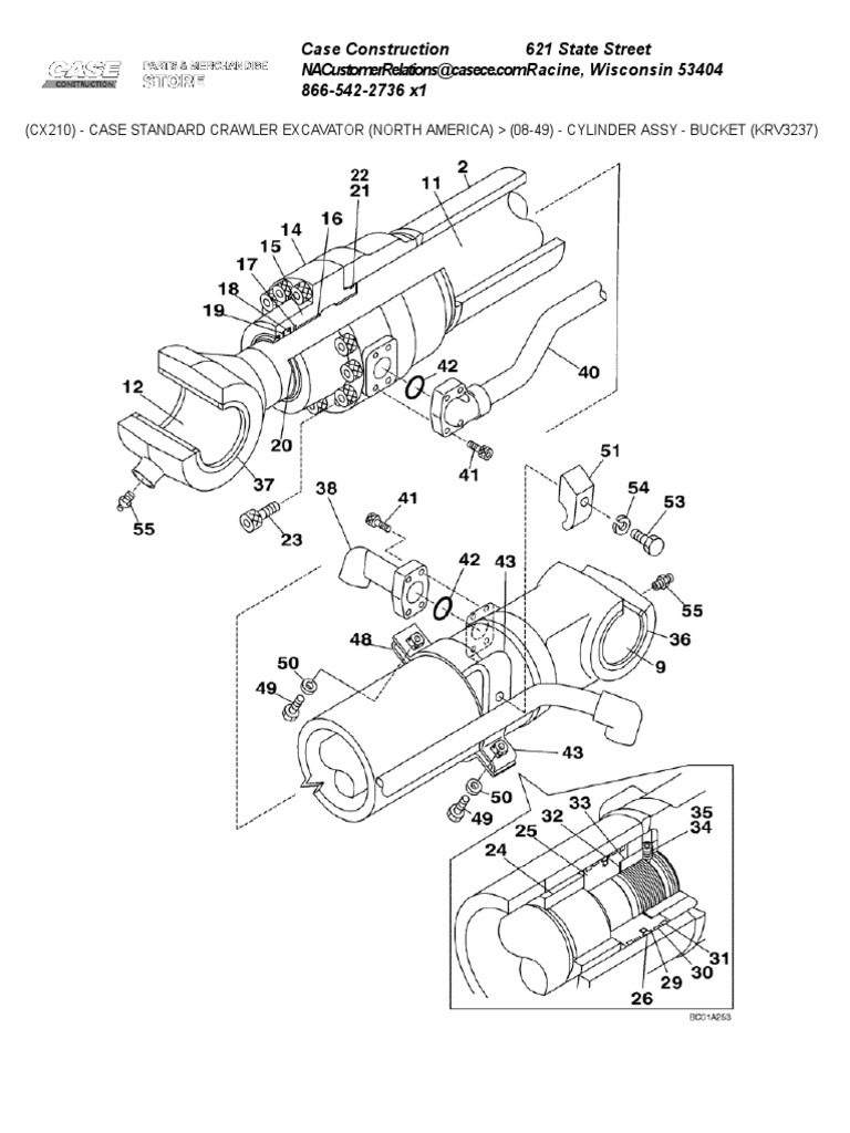 Cylinder Assy - Bucket PDF | Download Free PDF | Cylinder (Engine) | Screw