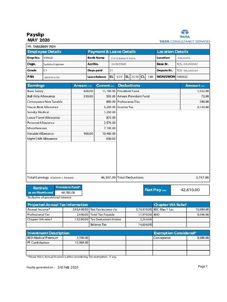 Salary Slip PDF | PDF