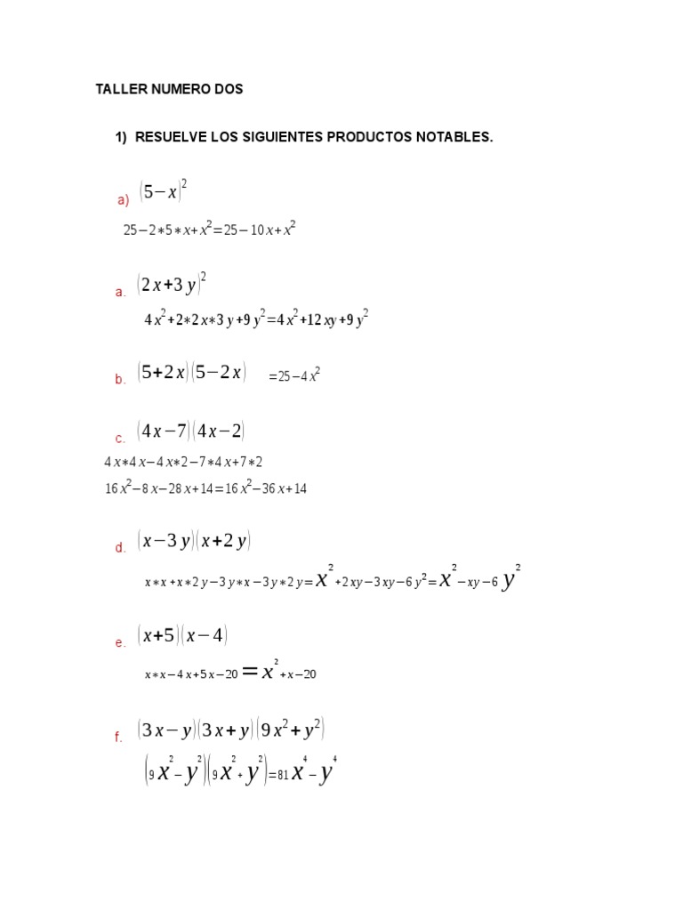 Taller Numero-2 Solucion | PDF | Enseñanza de matemática