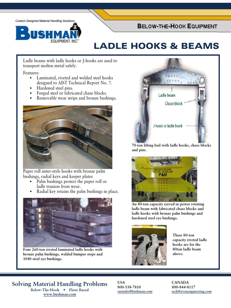 Heavy-Duty Ladle Hooks & Beams | PDF | Rivet | Welding