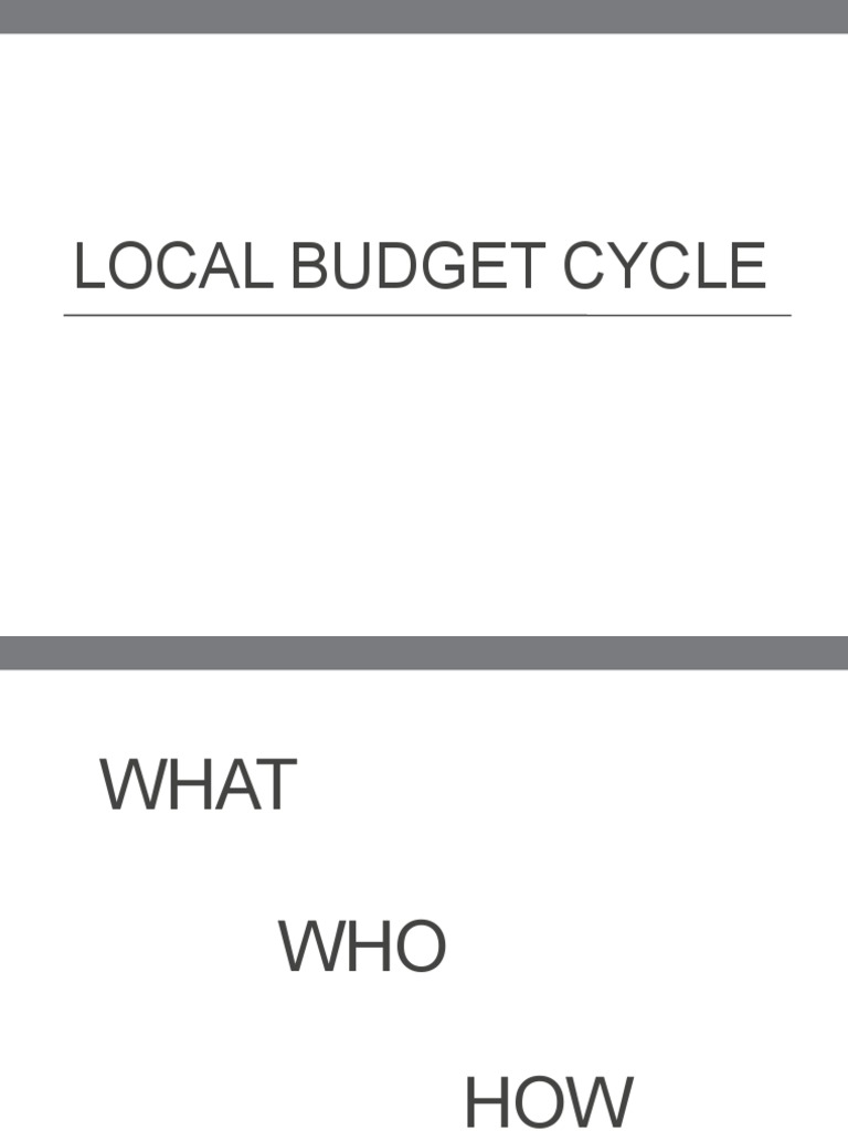 Local Budget Process | PDF | Appropriation (Law) | Budget