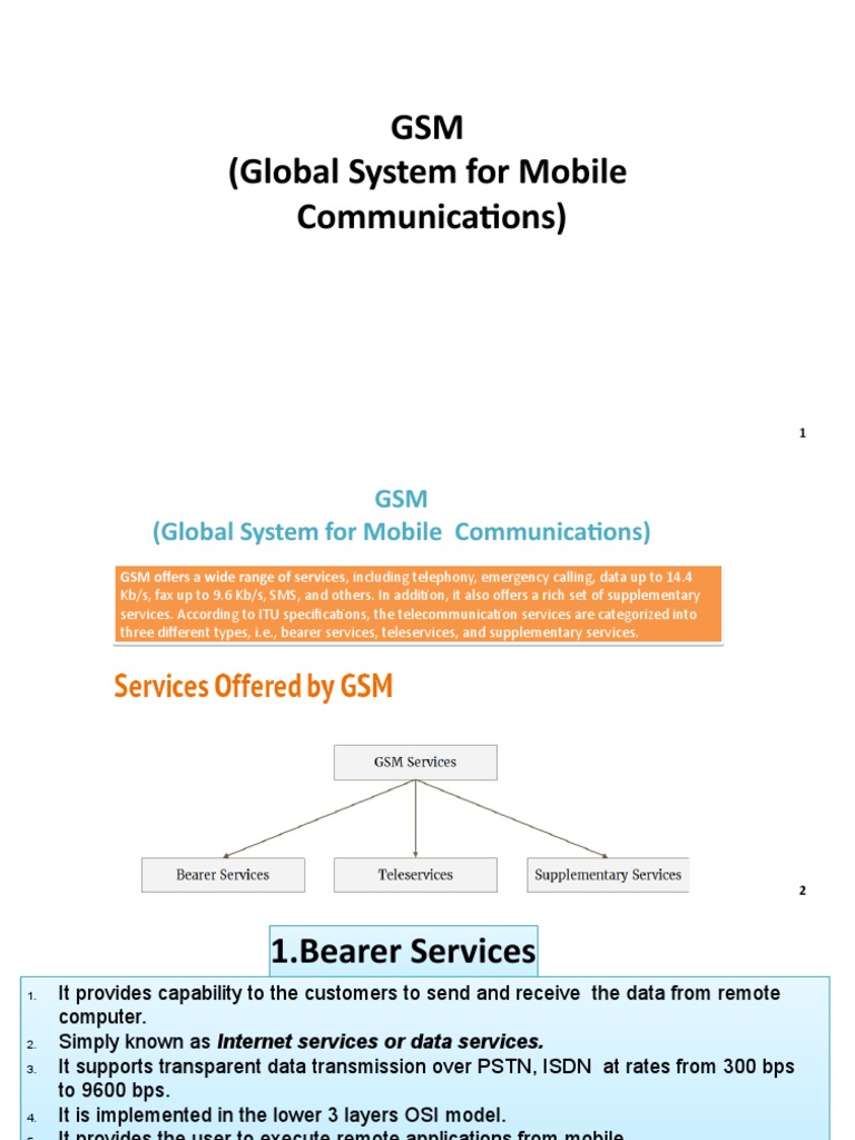 GSM (Global System For Mobile Communications) | PDF | Radio Resource ...