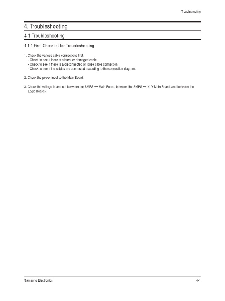 Troubleshooting | PDF | Troubleshooting | Power Supply
