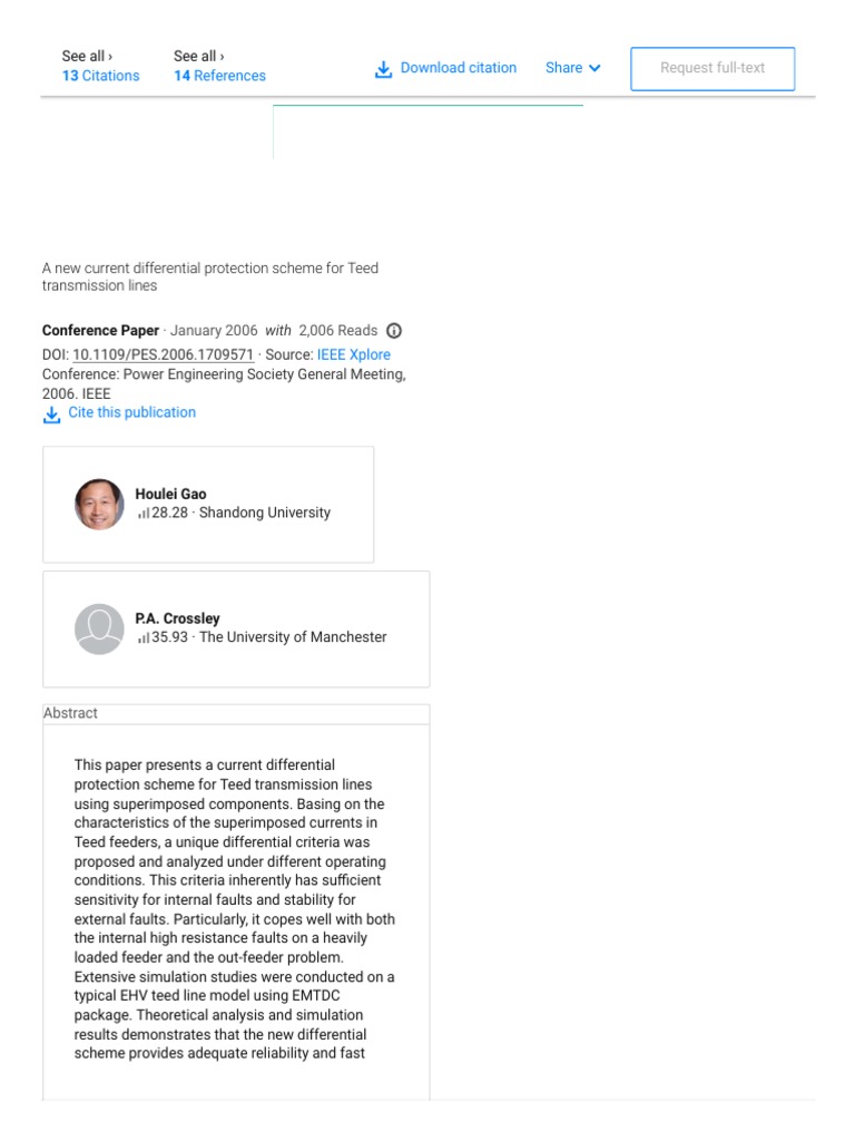 13 Citations 14 References: Download Citation Share | PDF | Electric ...