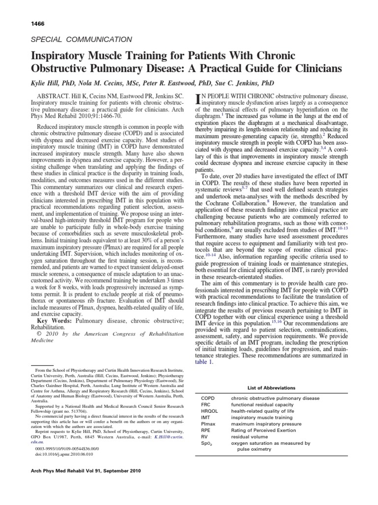 Paper Epoc PDF | PDF | Chronic Obstructive Pulmonary Disease | Breathing