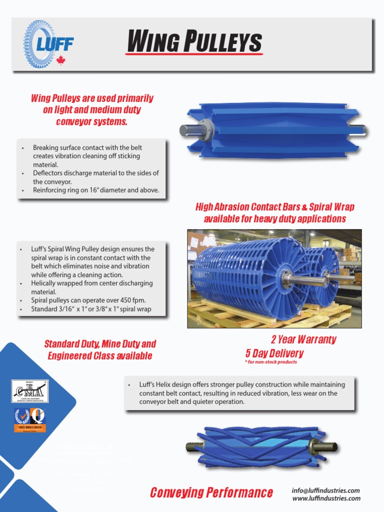 Wing Pulleys 2018 PDF | PDF | Belt (Mechanical) | Mechanical Engineering