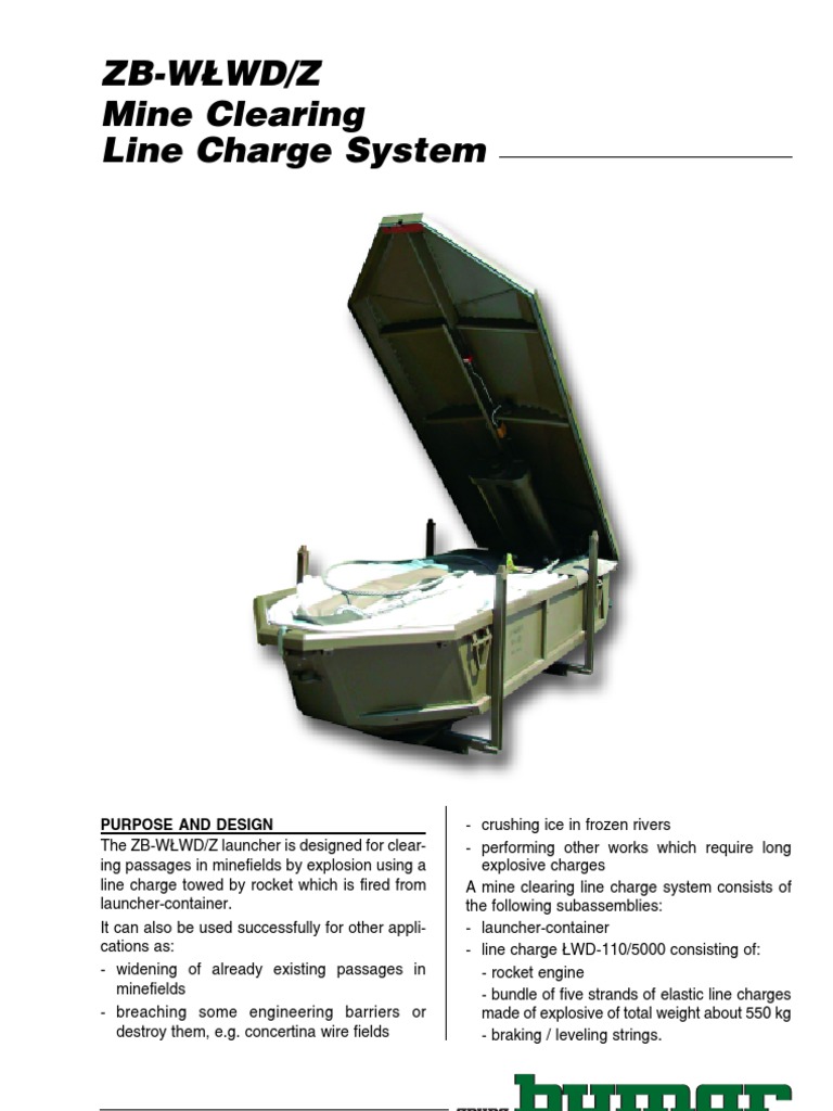 ZB-WLWD Mine Clearing Line Charge System | PDF | Land Mine | Transport
