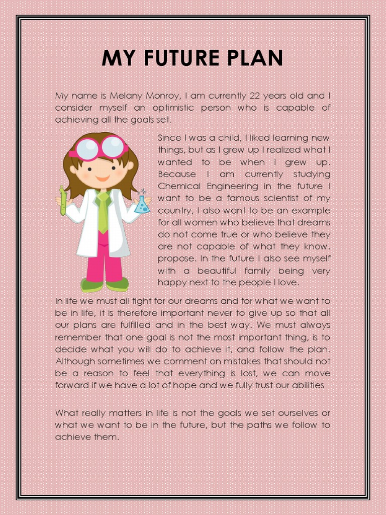 My Future Plan PDF | PDF