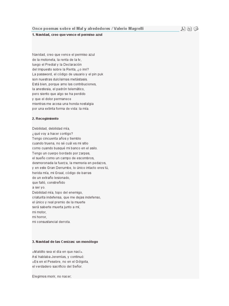 Poemas sobre el Mal y la Nostalgia | PDF | Naturaleza