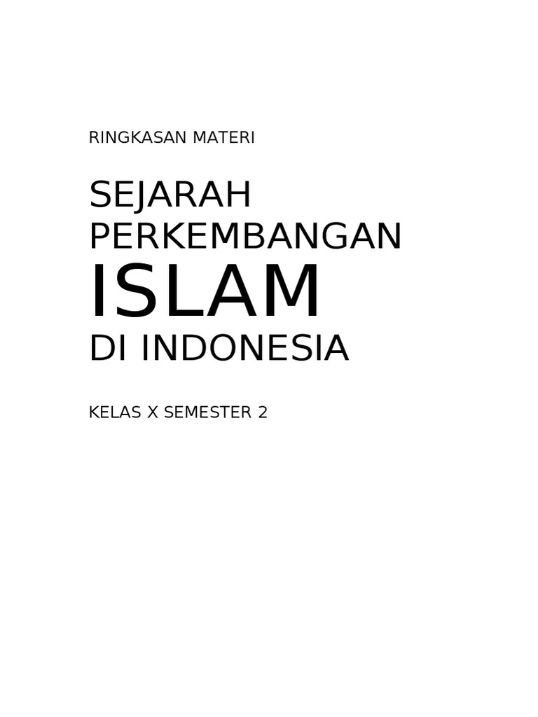 Islam Di Indonesia | PDF