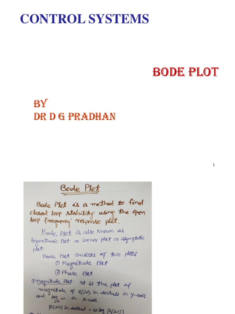Bode Plot PDF | PDF | Systems Theory | Information And Communications ...
