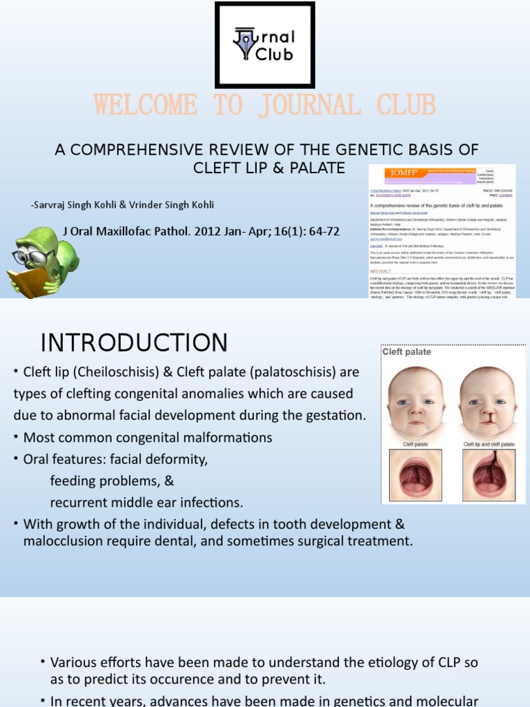 Welcome To Journal Club: A Comprehensive Review of The Genetic Basis of ...