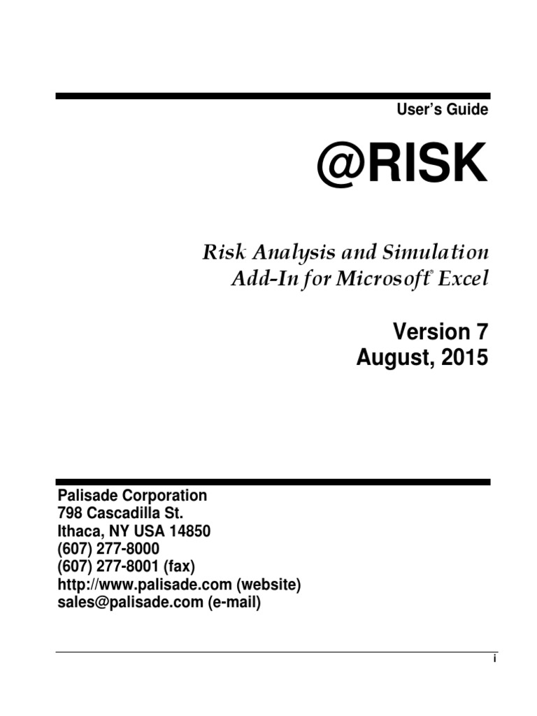 Risk7 en PDF | PDF | Microsoft Excel | Six Sigma