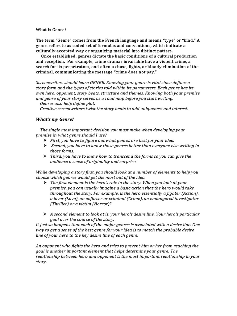 What's My Genre?: The Single Most Important Decision You Must Make When ...