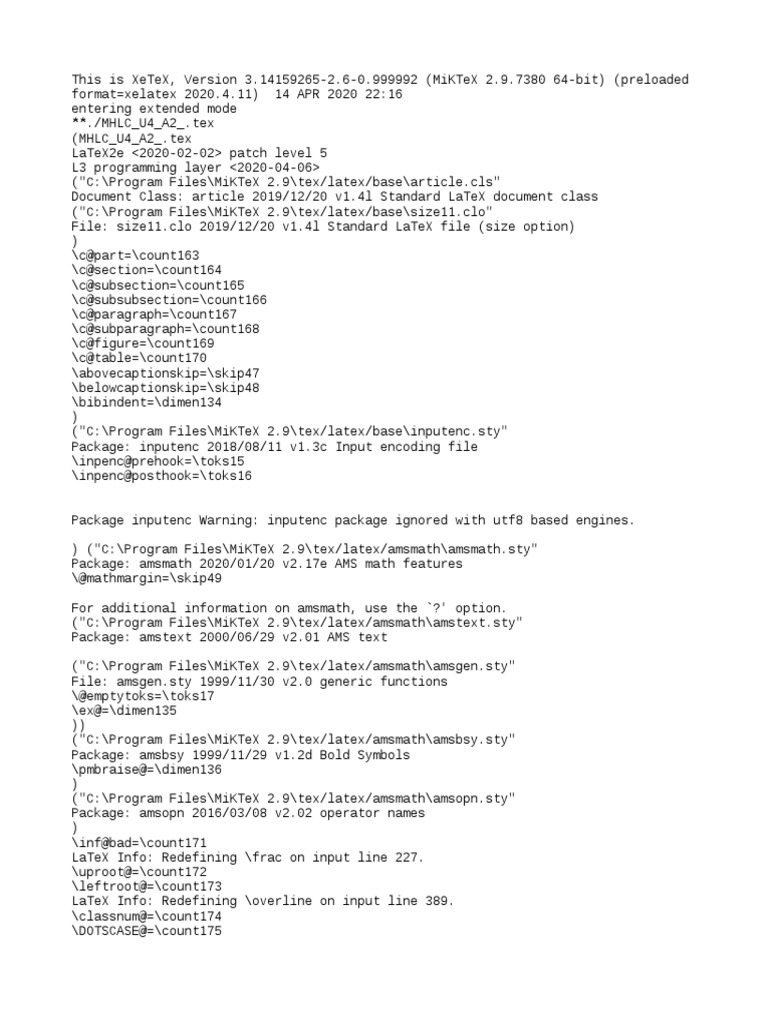 Document Preamble and Setup for a LaTeX Article | PDF | Te X | Free ...