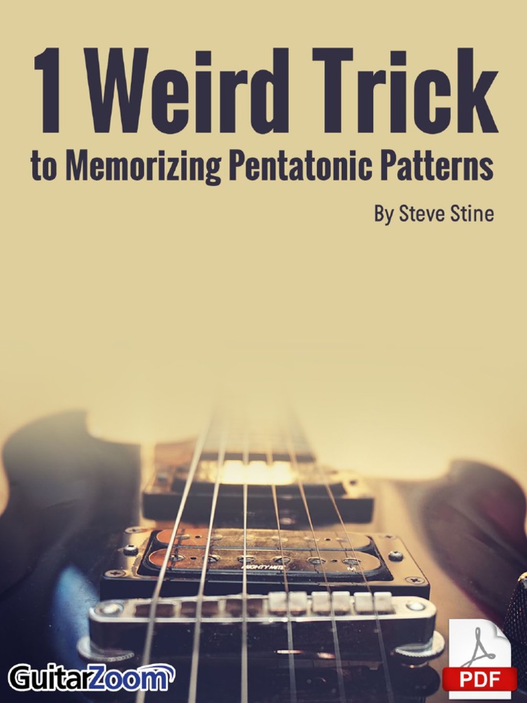 1 Weird Trick To Memorizing Pentatonic Patterns Tab Book Online PDF | PDF | String Instruments ...