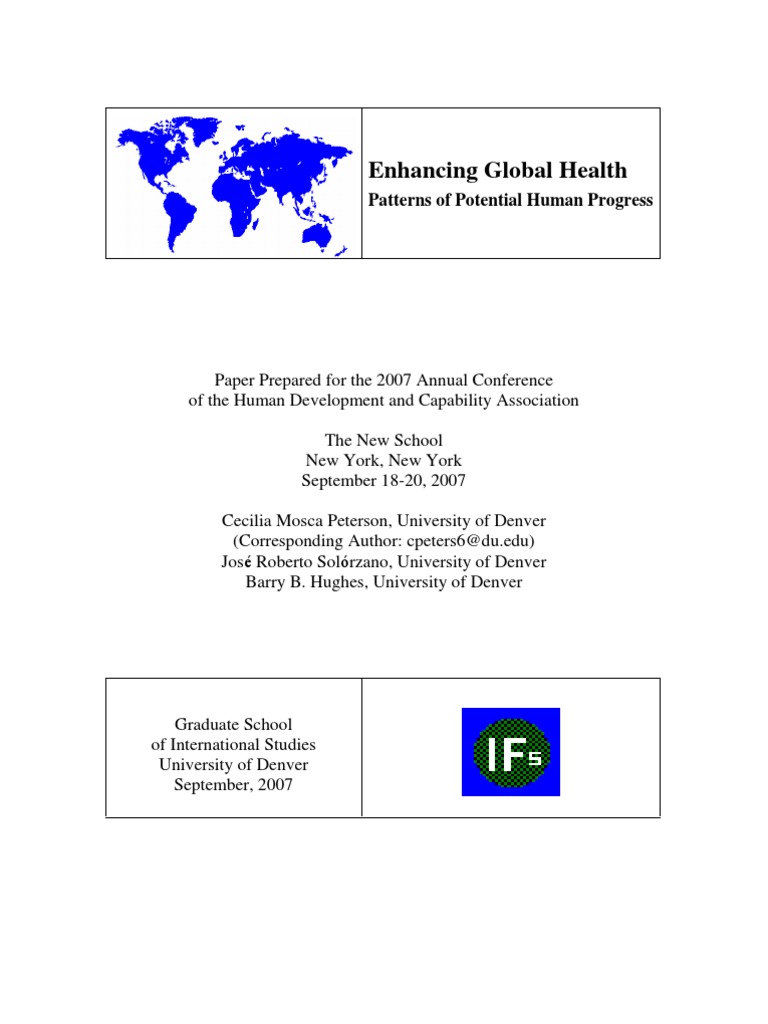 Enhancing Global Health | PDF | Economic Growth | Public Health